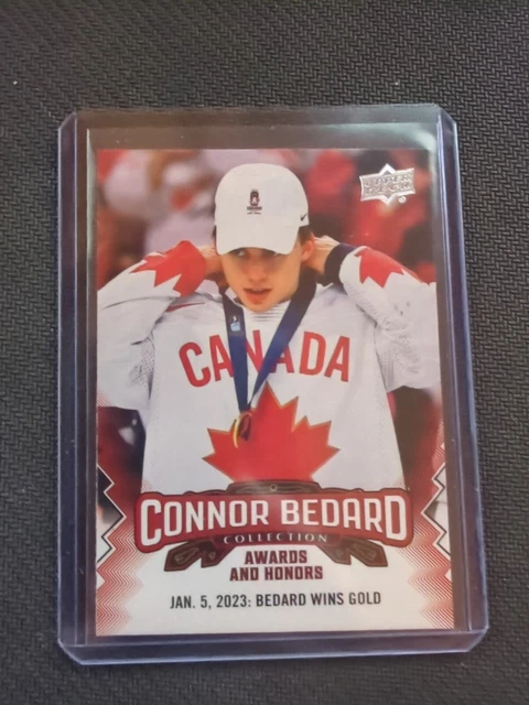 2023-24 UPPER DECK Connor Bedard Collection Card #29 Awards & Honors SP ...
