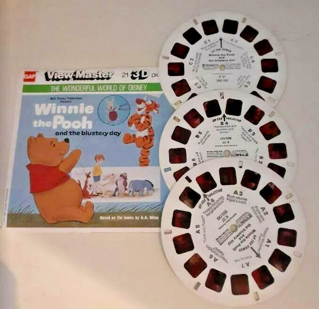 VINTAGE VIEW-MASTER 3D Reel Pack Disney Winnie the Pooh and the ...