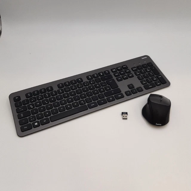 HAMA FUNK-TASTATUR MAUS Set (QWERTZ Tastenlayout, kabellose ...
