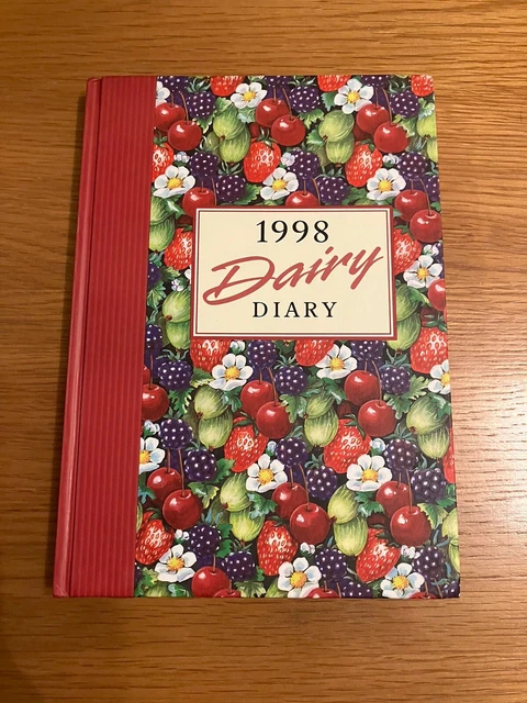 1998 VINTAGE DAIRY Diary For The Home Milk Marketing Board Hardback ...