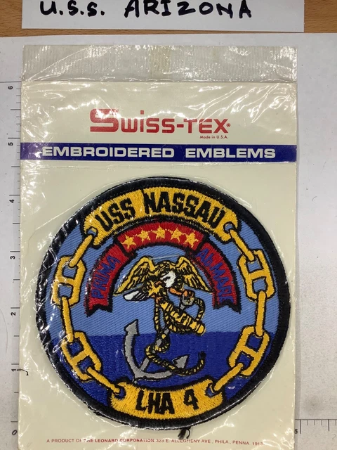 VINTAGE US NAVY Uss Nassau Ships Patch $9.99 - PicClick