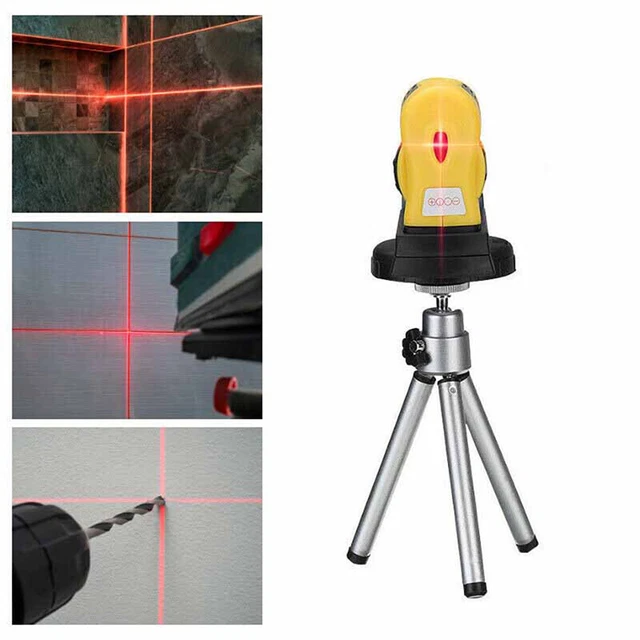 LASER HORIZONTAL RULER Leveling Point/Line/Cross Horizontal Vertical ...