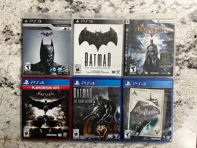 6 BATMAN PS3-PS4 Games Arkham Asylum,The Telltale Series,Arkham Origins ...