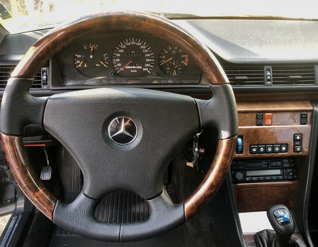 VOLANTE IN LEGNO Mercedes W116 W123 W124 W201 W461 volante in pelle Sportline volante EUR 690,00 ...