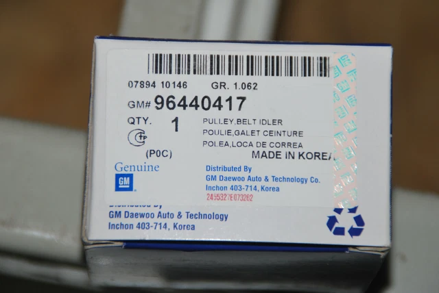 GENUINE GM 96440417 Umsteering Roll Chevrolet Captiva Cruze 2.0 D Opel ...