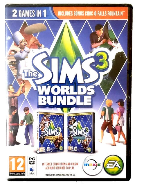 THE SIMS 3 Worlds Bundle - Two PC / Mac Expansion Packs, New & Sealed £ ...