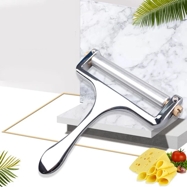 STAINLESS STEEL CHEESE Slicer Wire Cheese Cutter Shaver Hand with 1 ...