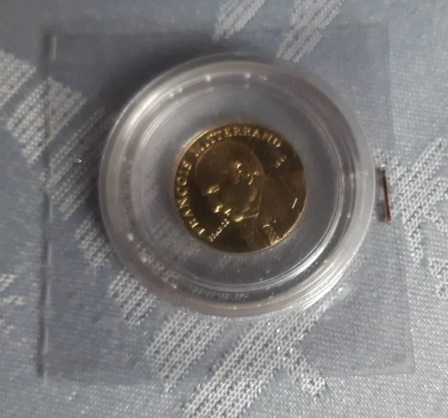 MÉDAILLE, FRANÇOIS MITTERRAND, 1981, Or EUR 350,00 - PicClick FR