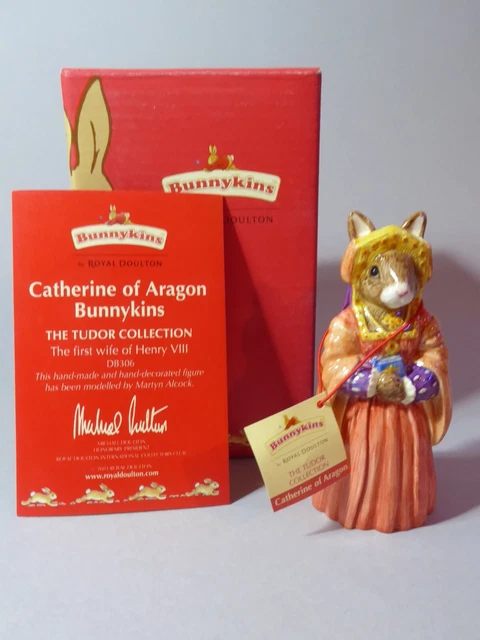 ROYAL DOULTON BUNNYKINS TUDOR Collection CATHERINE OF ARAGON DB306 2003 ...
