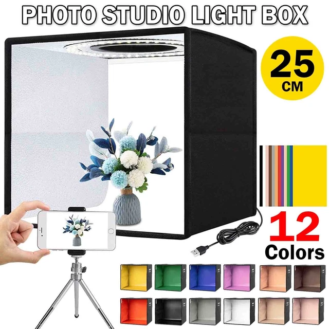 LED PHOTOGRAPHY LIGHT Box Tent Portable Cube Room Bar Photo Studio ...