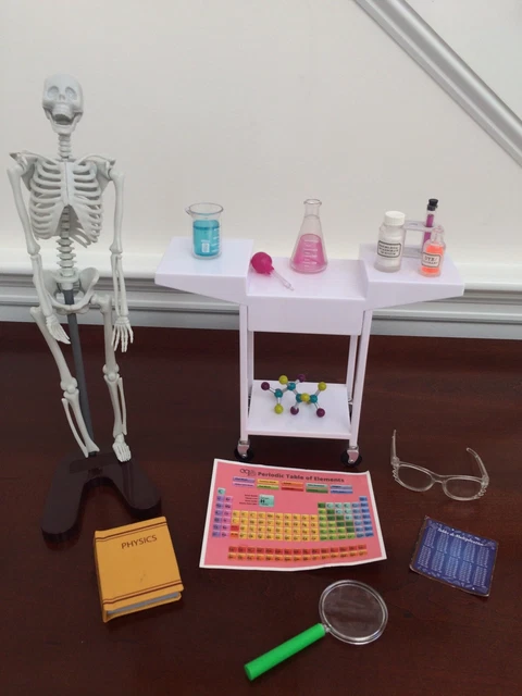 OUR GENERATION SCIENCE Lab Set 18” Dolls American Girl Rolling Lab ...