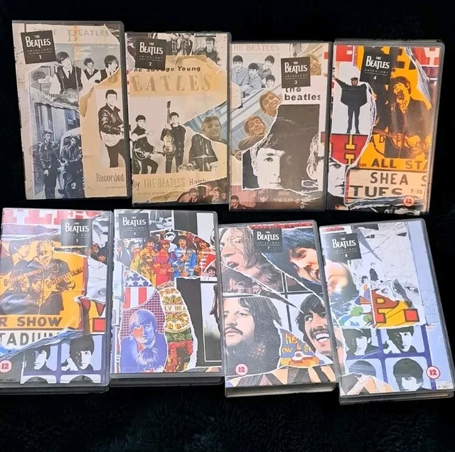 THE BEATLES ANTHOLOGY 1996 VHS Video Box Set x 8 Tapes - EMI Apple £10.00 - PicClick UK