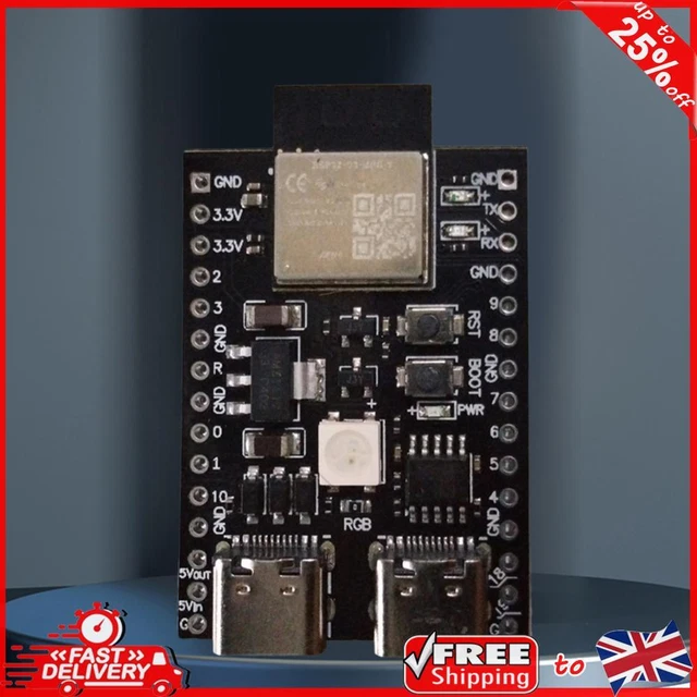ESP32/ ESP32-S3/ESP32-C3 DEVELOPMENT Board Dual Type-C (ESP32-C3) £6.96 - PicClick UK