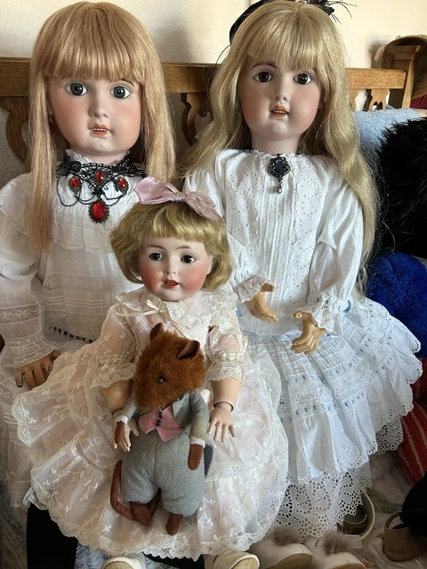 ANTIQUE GERMAN KESTNER DOLL VERY RARE 257 FLIRTY EYE TODDLER 18" T ...