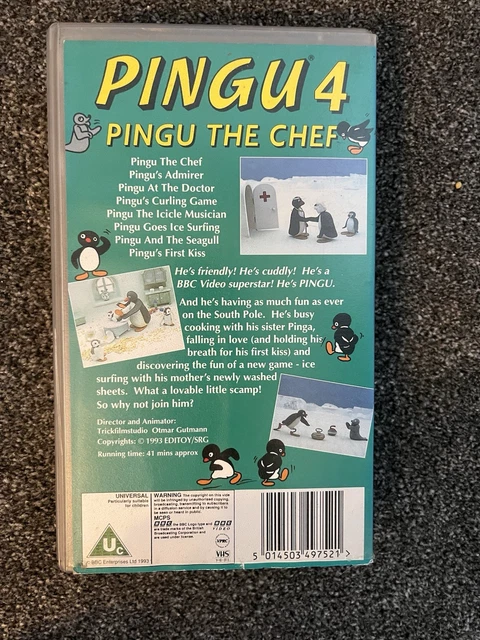 PINGU 4: PINGU The Chef Vhs - Bbc 1993 Kid's Video Very Rare £10.73 ...