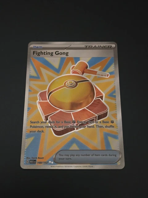 POKÉMON TCG MEGA Evolution Fighting Gong Full Art 168/132 Ultra Rare ...