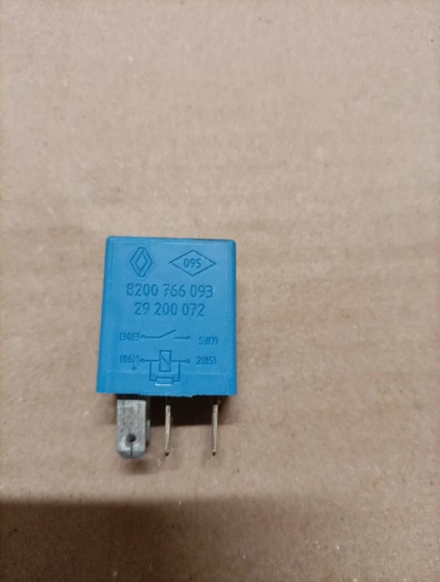MICRO RELAIS 12V 20A Renault Clio 3/4 Captur Megane 1/2/3/4 ...