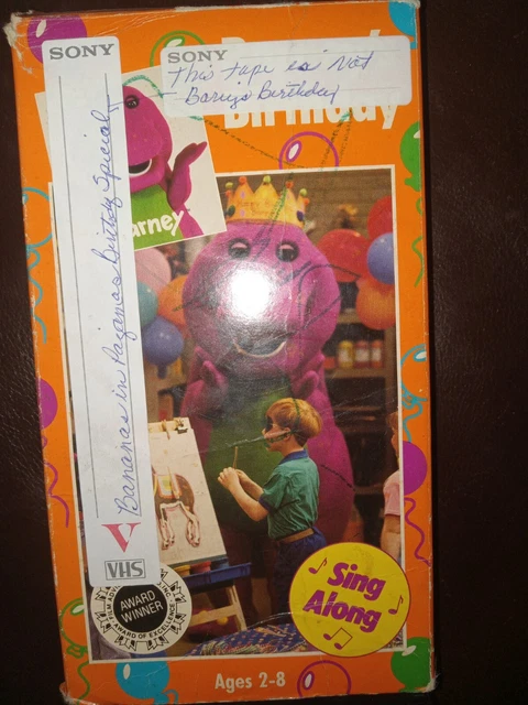 BARNEY VHS - Barney's Birthday (VHS, 1992) EUR 4,44 - PicClick FR