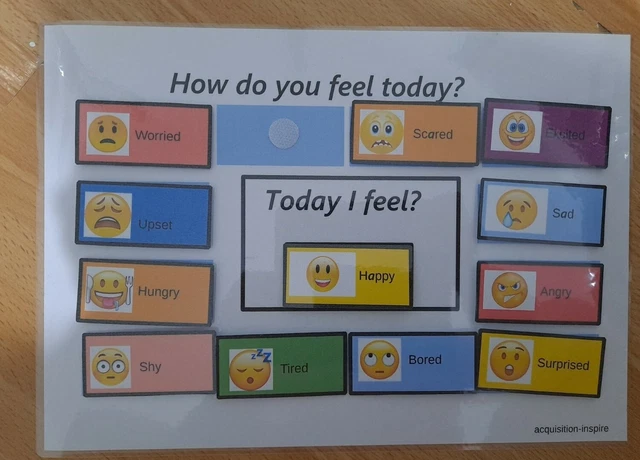 PECS/BOARDMAKER 12 EMOTIONS Cards for autism/ADHD/ASD/visual learning £ ...
