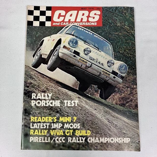 CARS AND CAR Conversions Magazine May 1976 Porsche Carrera Rally Cover ...