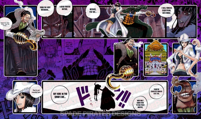 ONE PIECE TCG Crocodile & Miss All Sunday Nico Robin Gaming Desk Mat ...