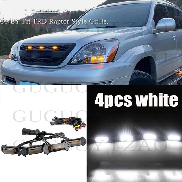 WHITE FOR LEXUS GX470 TRD RAPTOR-Style Grille LED Grill Light White ...
