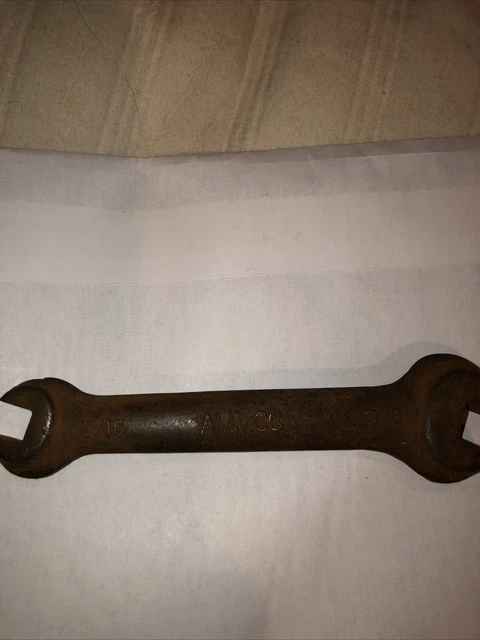 VINTAGE AMMCO Open-end Square Nut Tool Post Lathe Wrench 5/16" x 3/8 ...
