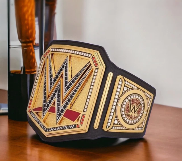 WWE WRESTLING UNDISPUTED Championship Title Belt Gold Color Adult ...