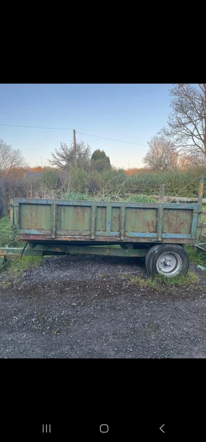 STRONG FARM TRACTOR Tipper Muck Trailer Horse Manure Stable Yard £516. ...
