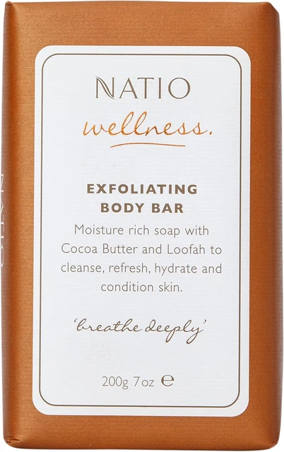 AUSTRALIA WELLNESS EXFOLIATING Body Bar 200G - Face and Body ...