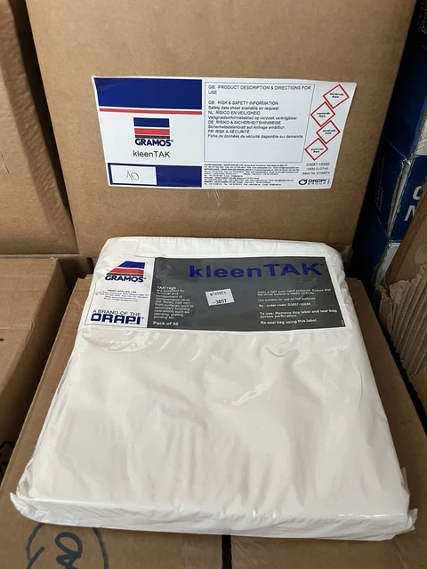 ORAPI GRAMOS KLEENTAK Medium Tack Tak Rag Cloth - 10 Pouches of 50 Tak ...