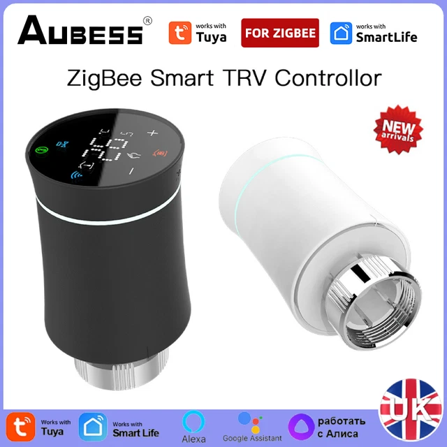 TUYA ZIGBEE SMART Thermostat Radiator Valve TRV Programmable For Alexa ...