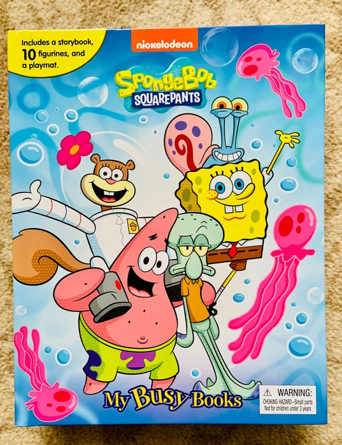 SPONGEBOB SQUAREPANTS MY Busy Books + 10 Figurines + A PlayMat - New ...