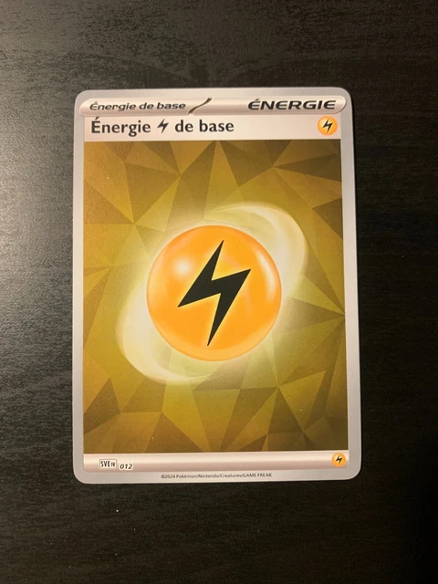 CARTE POKÉMON REVERSE Energie Electrique de Base SVE 012 PRE SV8.5 FR ...