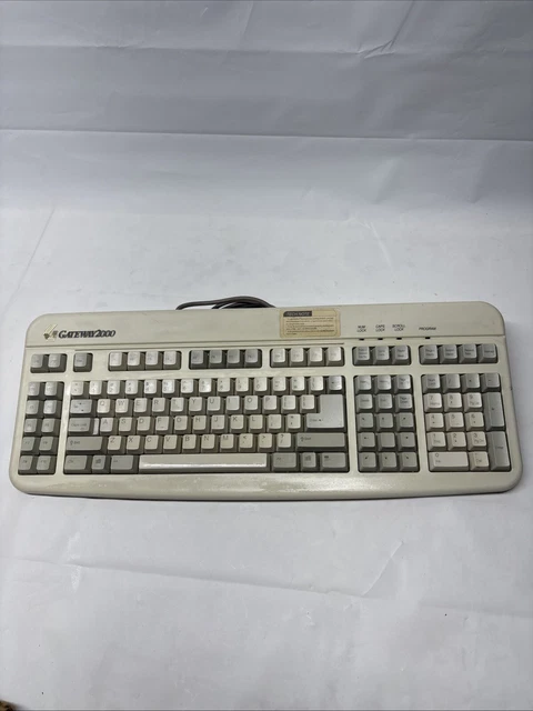 VINTAGE GATEWAY 2000 AnyKey Programmable Keyboard 124-Key PS/2 Tested ...