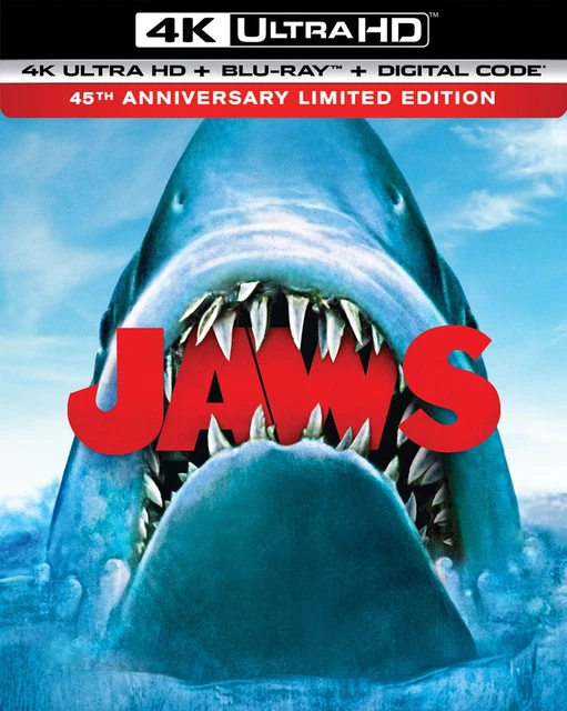 JAWS (45TH ANNIVERSARY Limited Edition) (4K Ultra HD + Blu-Ray + Digital Copy) EUR 16,80 ...