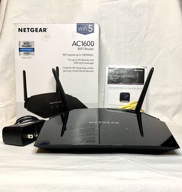 NETGEAR AC1600 DUAL-BAND Smart Wi-Fi Router - R6260-100NAS $23.00 ...