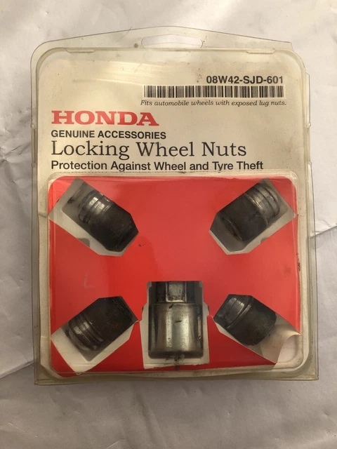 GENUINE HONDA LOCKING wheel nuts + key £25.99 - PicClick UK