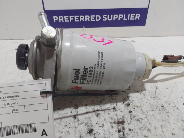 NISSAN NAVARA FUEL Filter Housing D22, Hand Primer Pump, 12/08-08/15 08 ...