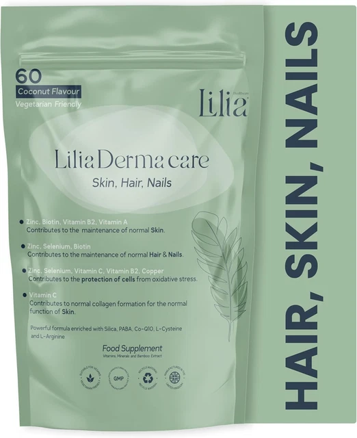 Lilia Derma Care Premium Hair Skin And Nails Vitamins 5000mcg