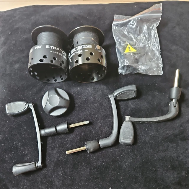 FOX STRATOS FS 10000 E - Spare Spool's, Reel Handle , Tightening Tool £ ...