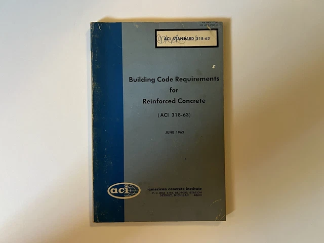 BUILDING CODE REQUIREMENTS for Reinforced Concrete (ACI 318-63) June ...