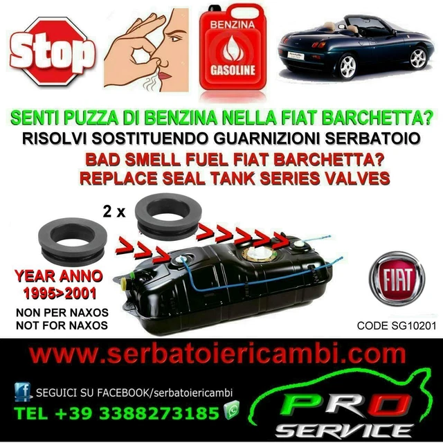 GUARNIZIONI VALVOLA SERBATOIO FIAT BARCHETTA 95 2001 spedizione NON ...