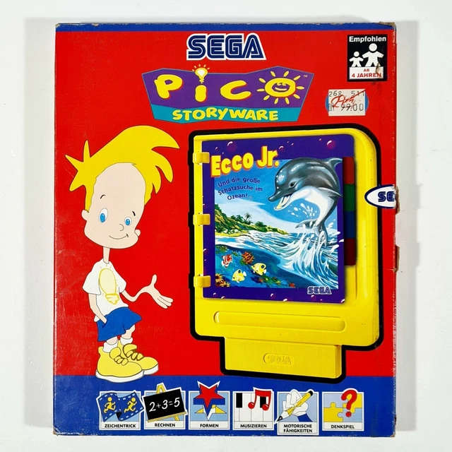 1994 SEGA PICO Storyware Ecco Jr.Rare German Version/Learning Game ...