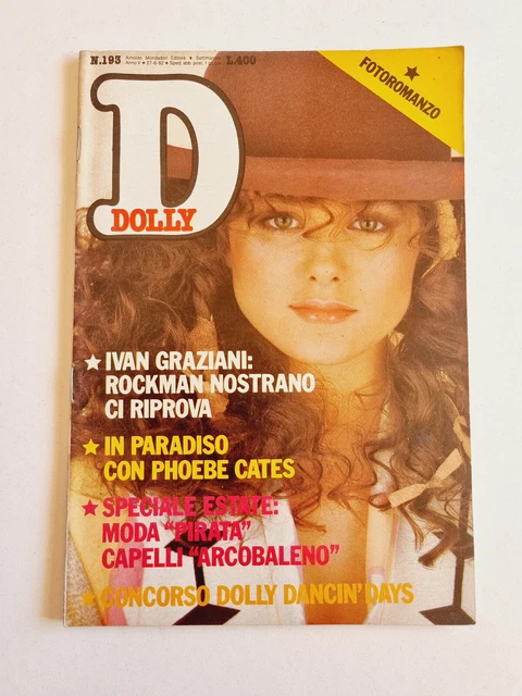 MAGAZINE DOLLY 193-1982 +Affiche Ivan Graziani-Phoebe Cates-Sammy ...