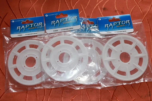 4 STÜCK THUNDER Tiger Raptor E550 E620 SE Hauptzahnrad 111T PV 0544 NEU ...
