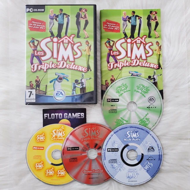 JEU LES SIMS Triple Deluxe - Pack 4 CD pour PC - Floto Games EUR 9,90 ...