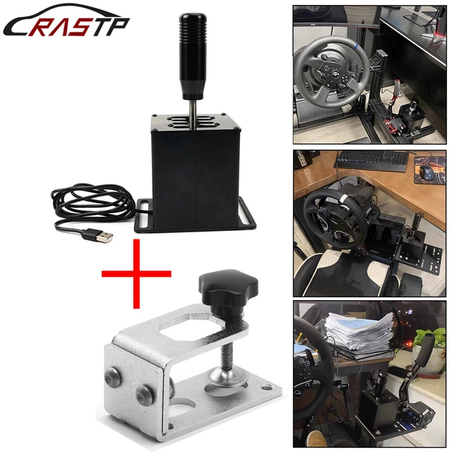 USB H SHIFTER / Clamp For Thrustmaster Logitech Steering Wheel SIM ...