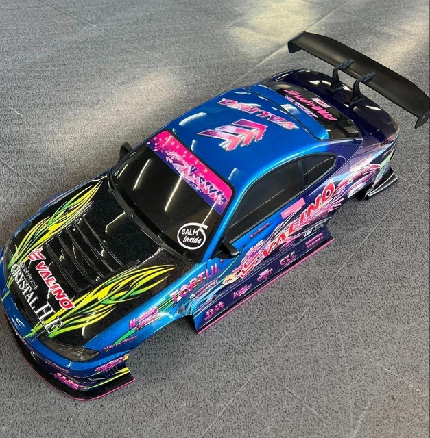 ADDICTION NISSAN SILVIA S15 RC Drift Car Body Only 1/10 TAKA Decal ...