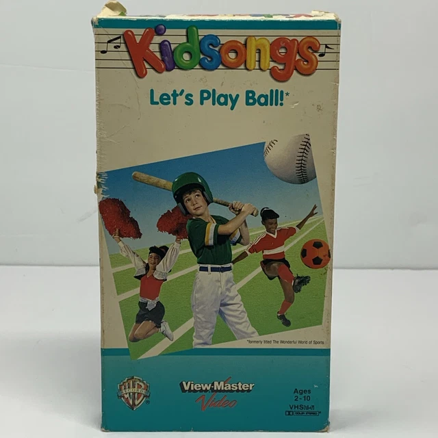 VINTAGE KIDSONGS LET'S Play Ball VHS 1990 View-Master Video Sing-a-Long ...